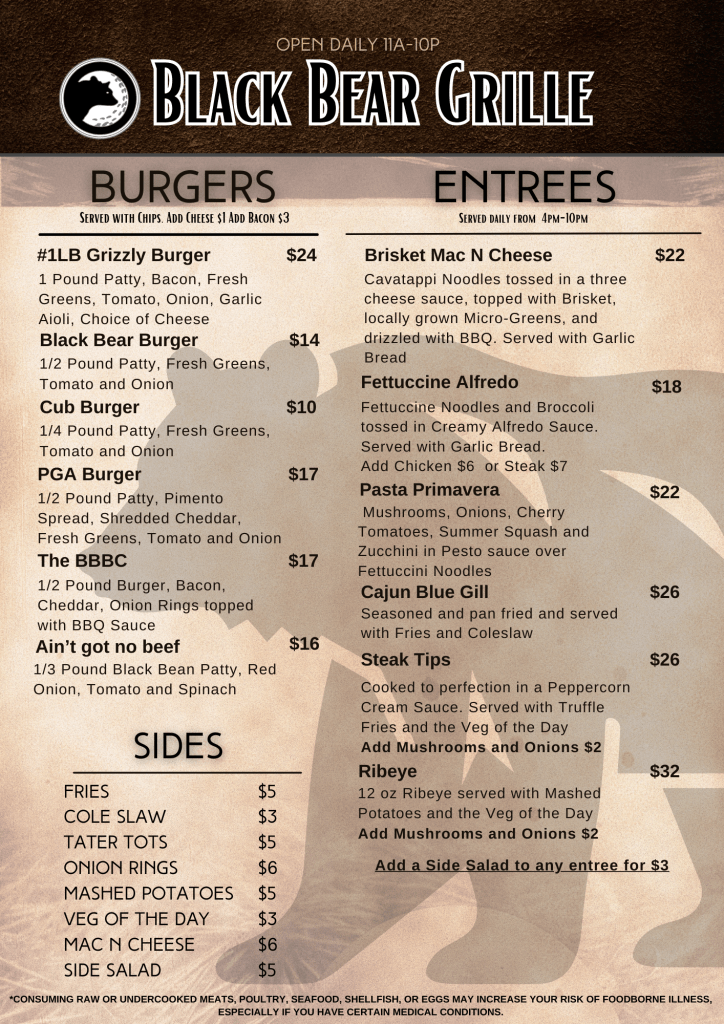 The Grill - Black Bear Golf Club